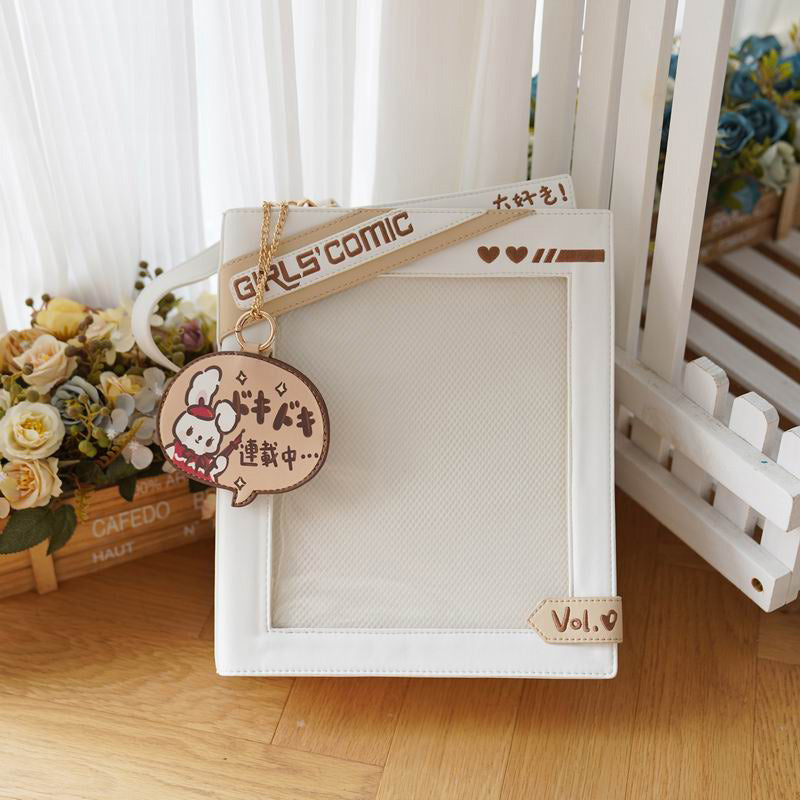 Cute Comic-Style Book Ita Bag with Crossbody and Backpack Design – Ita ...
