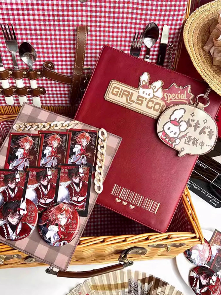 Cute Comic-Style Book Ita Bag with Crossbody and Backpack Design – Ita ...