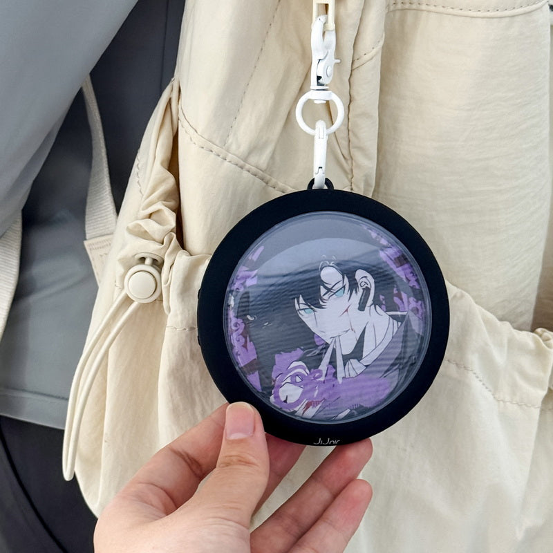 Round Badge Protector Case Ita Bag Keychain Charm – Ita Bag Shop