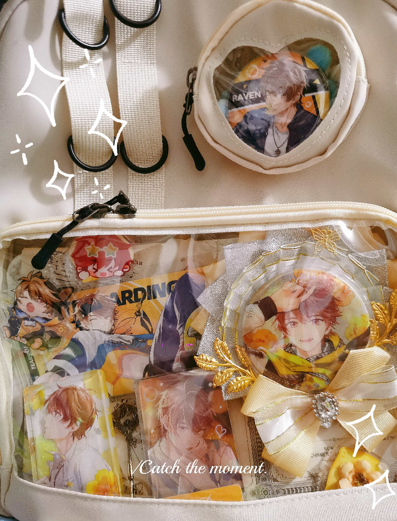 Large Lolita Double Clear Windows Kawaii Anime Backpack — Ita Bag Shop